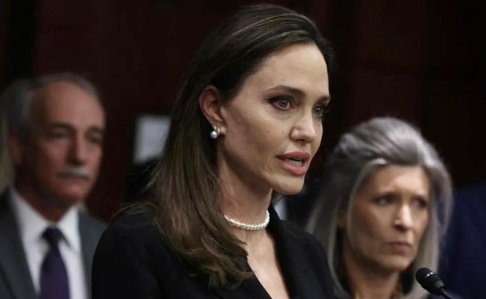 Angelina Jolie At Us Capitol Presses For Domestic Violence Law News