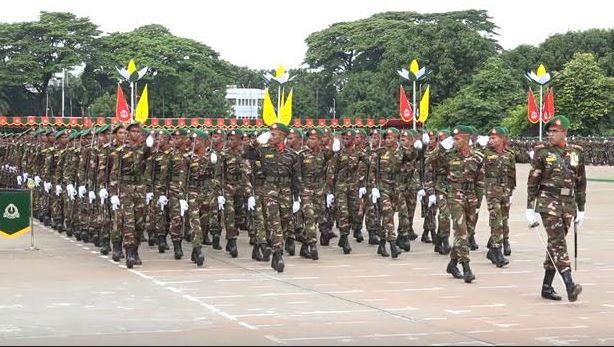 Recruit soldiers passing out parade held at Rajshahi | News