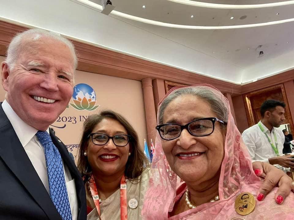 Saima Wazed Describes Chats With Biden During Exclusive Photo Session