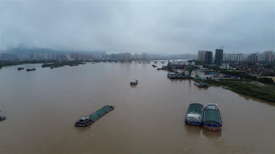 Hanjiang River in south China sees second flood of 2024 | International
